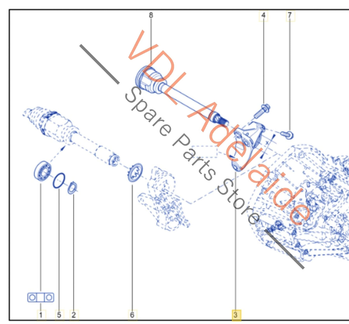 Renault Megane MK3 III Front Right Axle Bearing Assembly Carrier ...