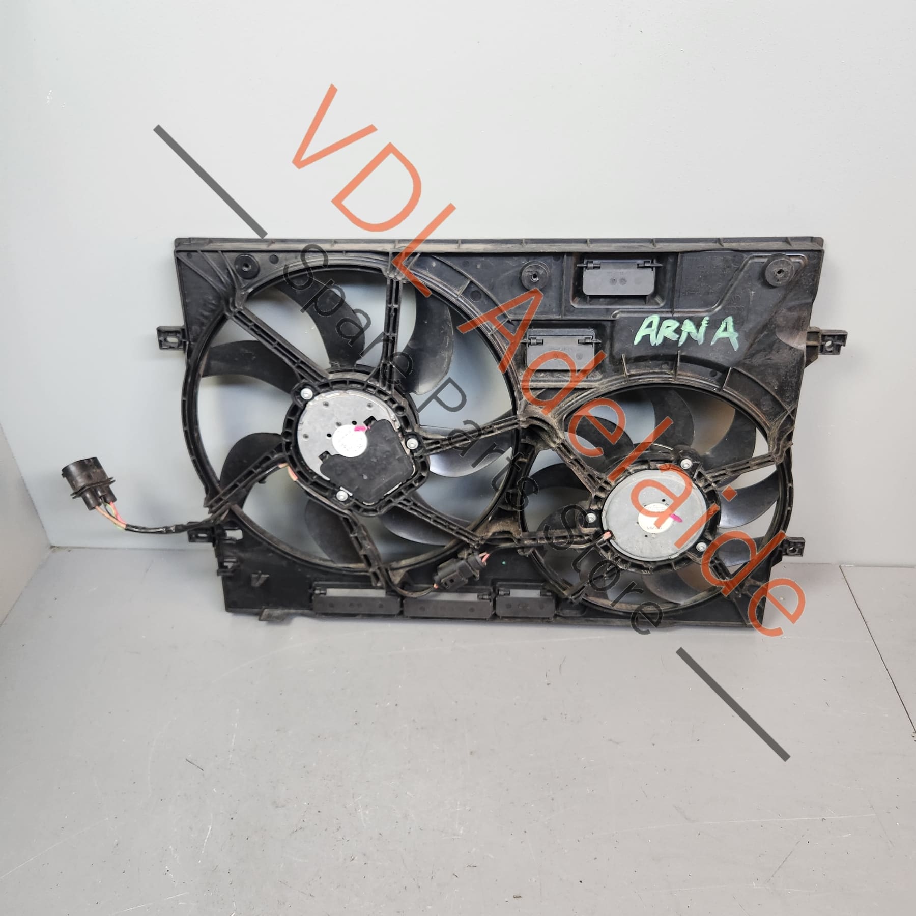 VW Golf MK7 Twin Radiator Fan & Shroud 5Q0959455AM 370mm & 5Q0959455AH ...