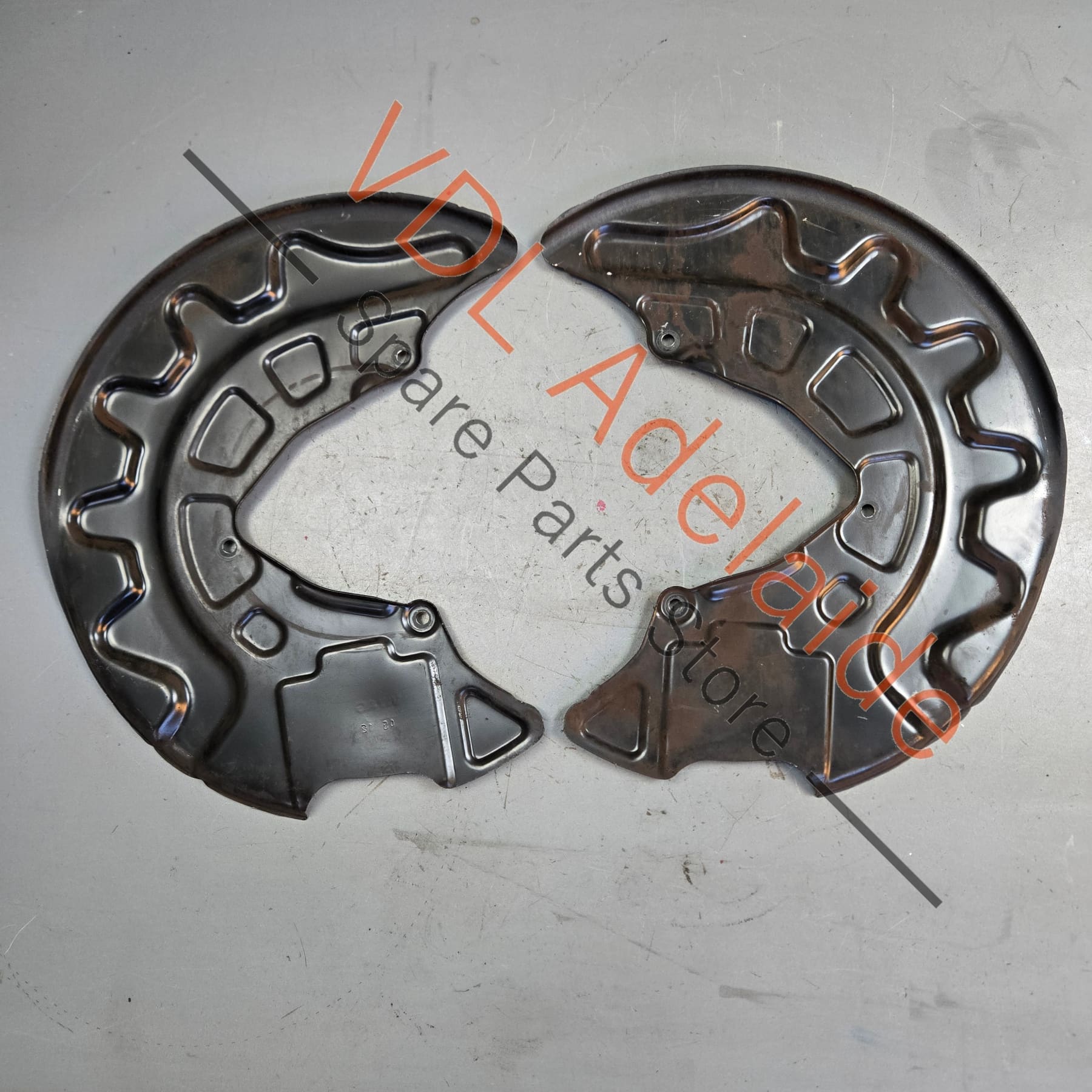VW Golf R 340mm Front Brake Disc Rotor Stone Guards Cover Plates Pair ...