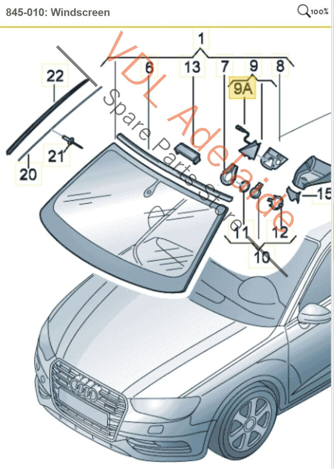 Audi A3 S3 RS3 8V 2013-2020 – VDL Adelaide Spare Parts Store